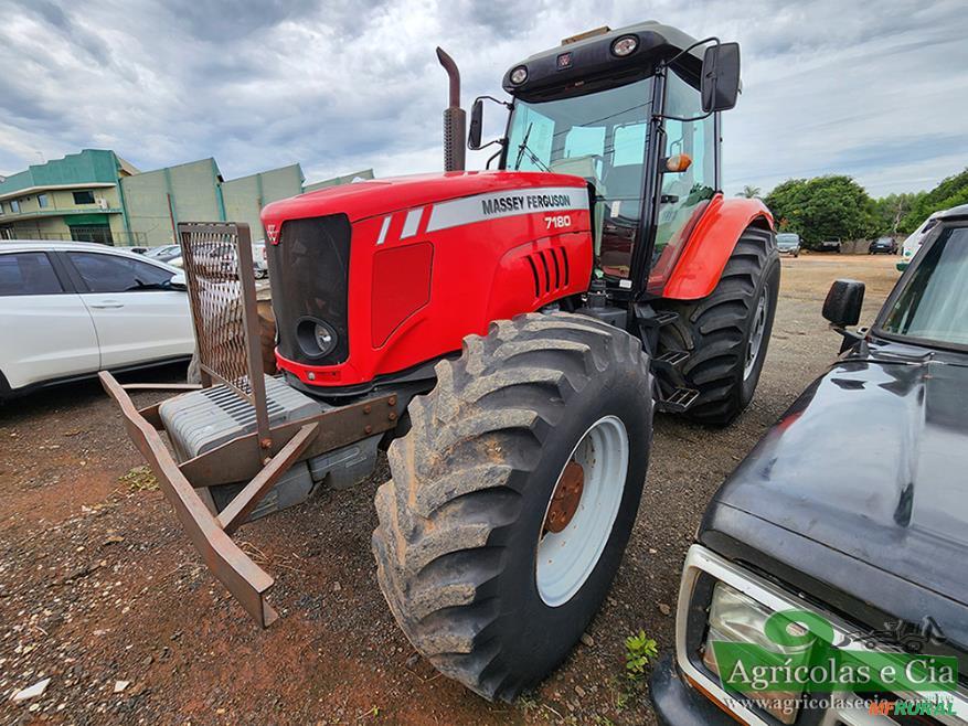 Trator Massey Ferguson 7180 4X4 (Cabine Original) em Rio das 844570
