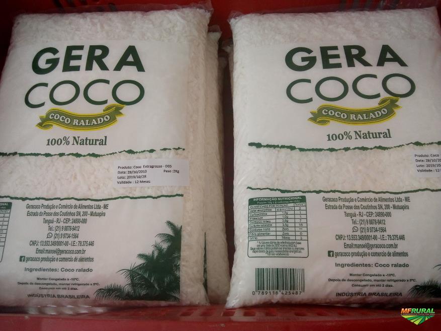 Coco Ralado Congelado 100% Natural em Itaboraí RJ à venda. 287792