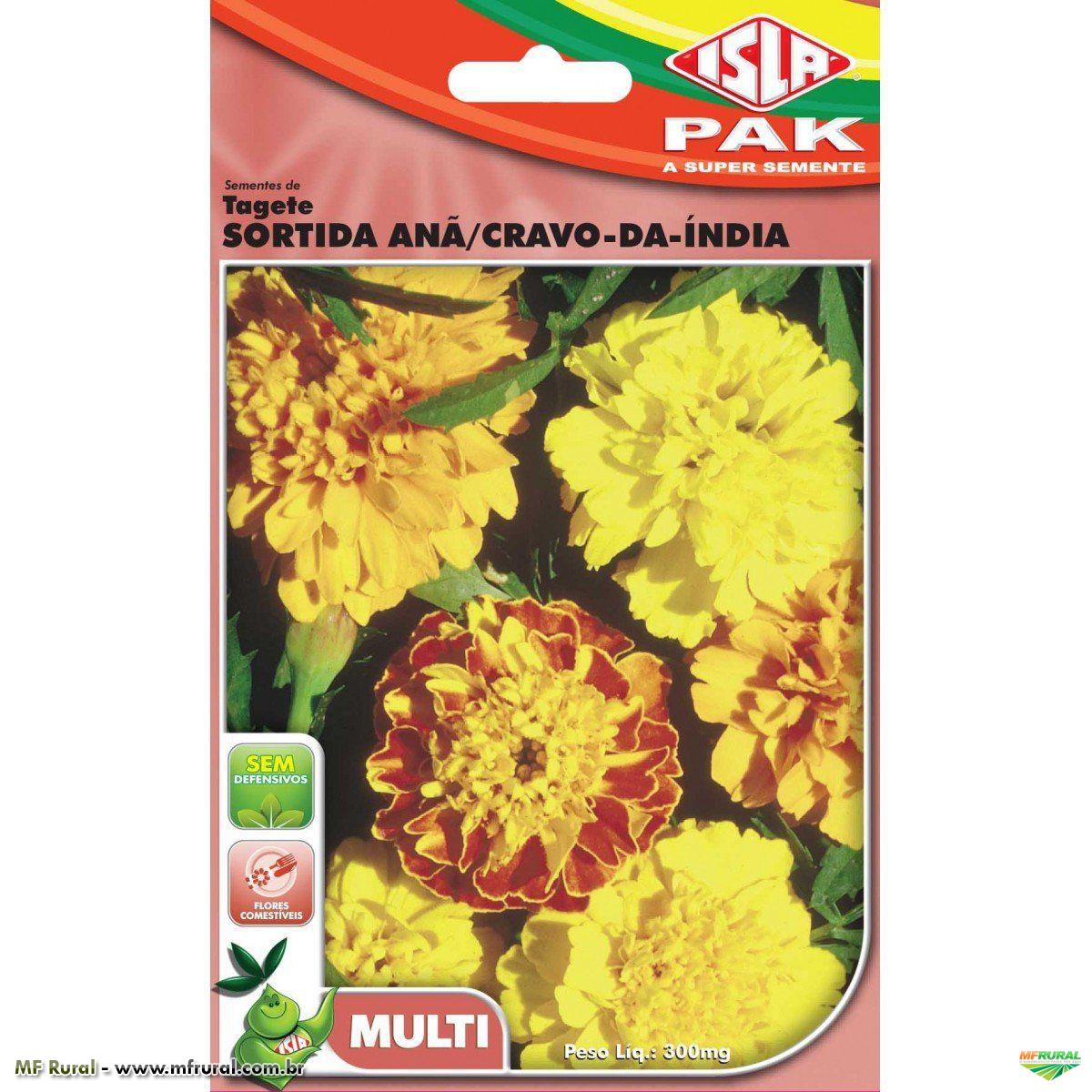 Sementes de Tagete Sortida Anã/Cravo-Da-Índia - Isla Multi em 236491