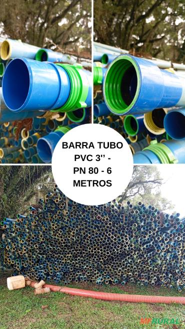 Tubo de Pvc 3 Polegadas Para Irrigação - pn 80 - Com Engate 778265