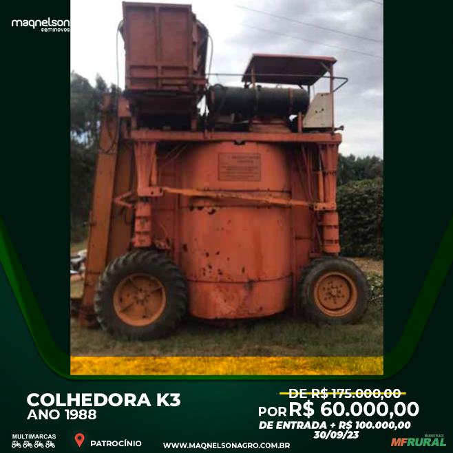 Colhedora K3 em Patrocínio MG à venda. Compre direto do vendedor 638028