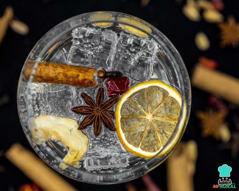Kit 7 Especiarias Para Gin Para Presente Com Caixa de Acrilico 627000