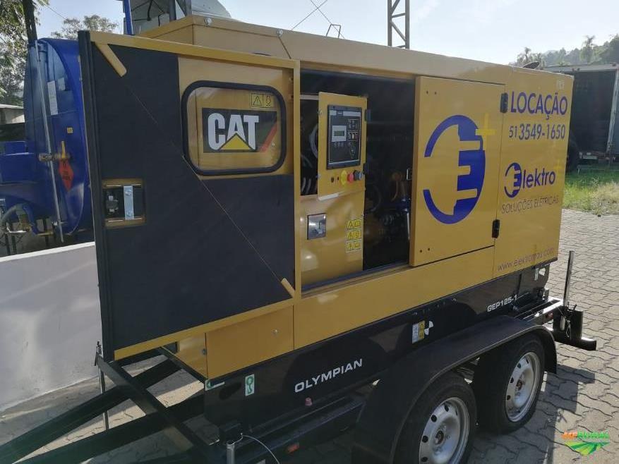 Grupo Gerador 125Kva Caterpillar Novo Com Quadro de Trans. 361092
