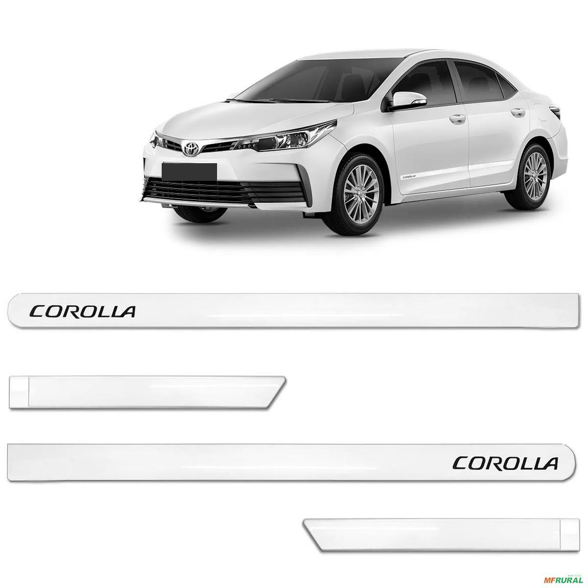 Jogo de Friso Lateral Corolla 2015 A 2023 Branco Perola em 593818