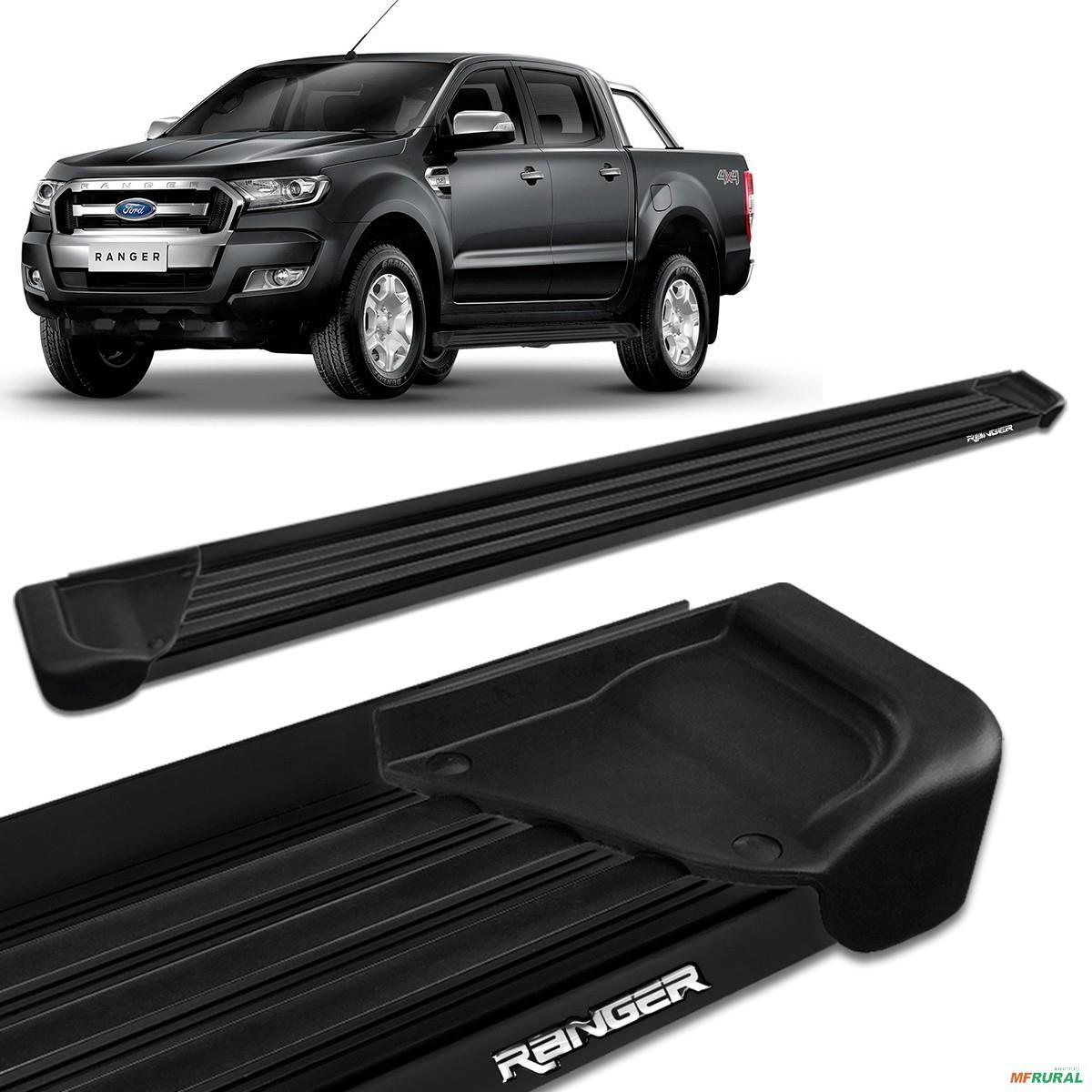 Estribo Lateral Ranger cd 2013 A 2023 Aluminio Preto A1 em 594068