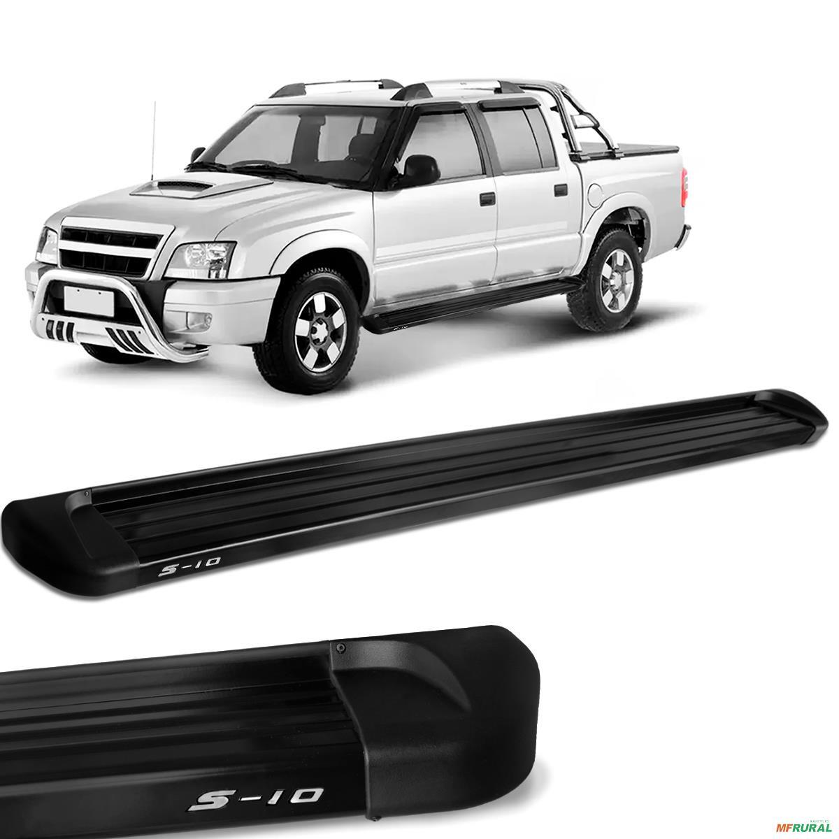 Estribo Lateral S10 1996 A 2011 Aluminio Preto Track em 594591