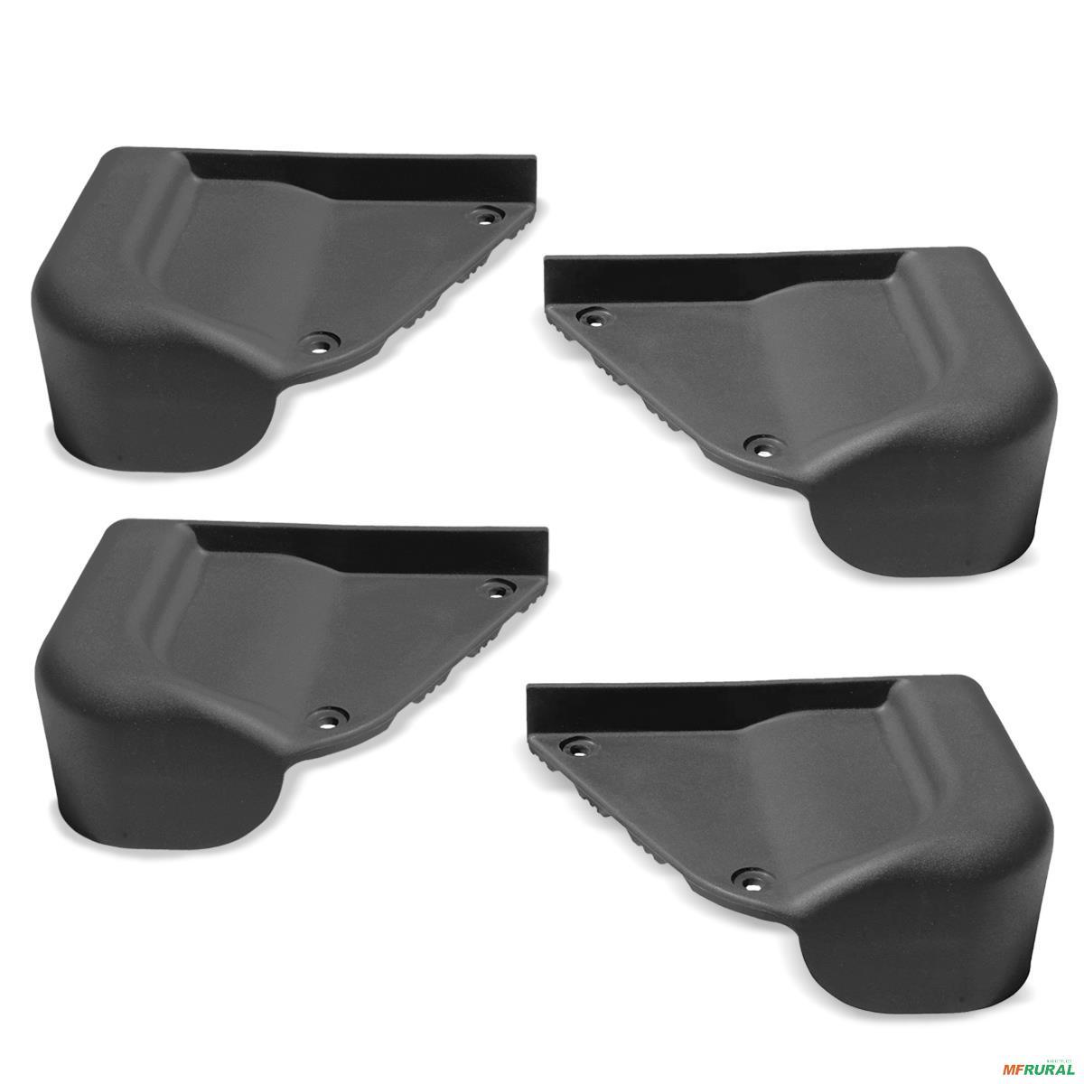 Kit Ponteiras Estribo Lateral Plataforma Universal Preto Gtnox 594953