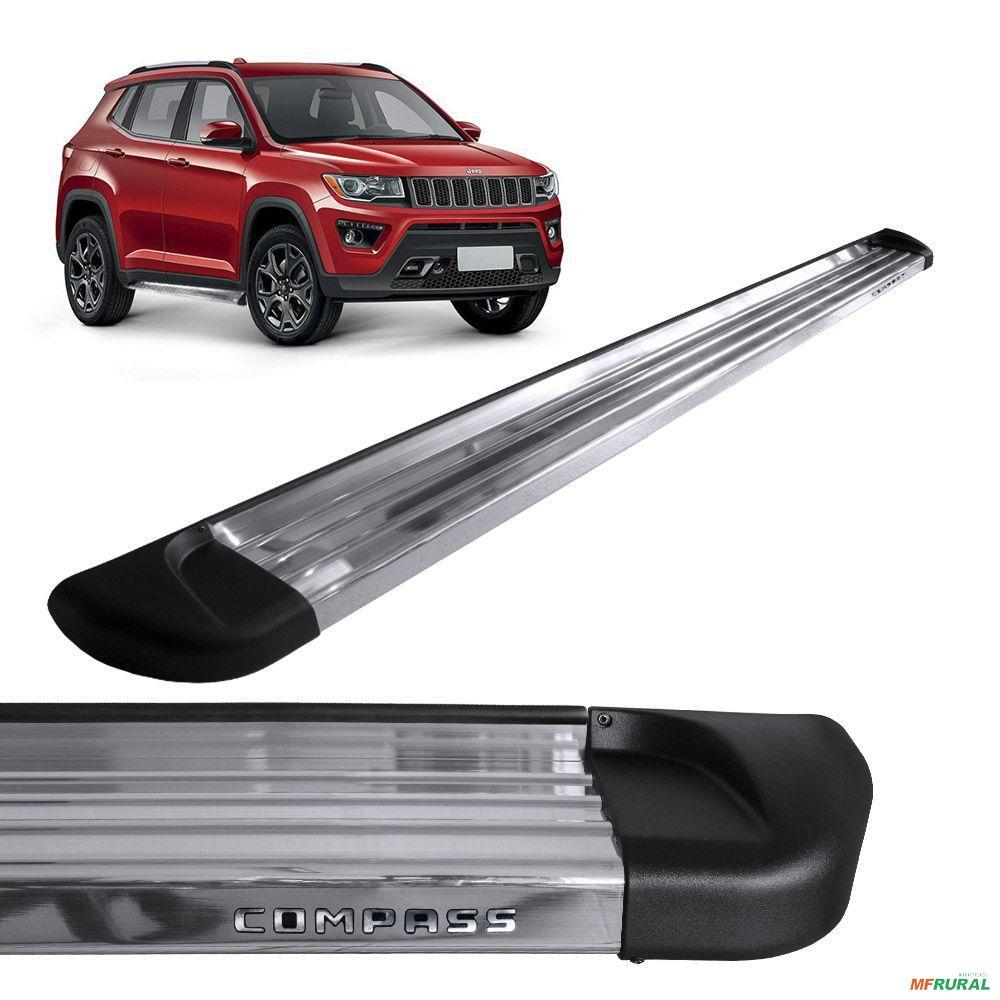 Estribo Lateral Jeep Compass 2017 A 2023 Aluminio Polido Track 595326