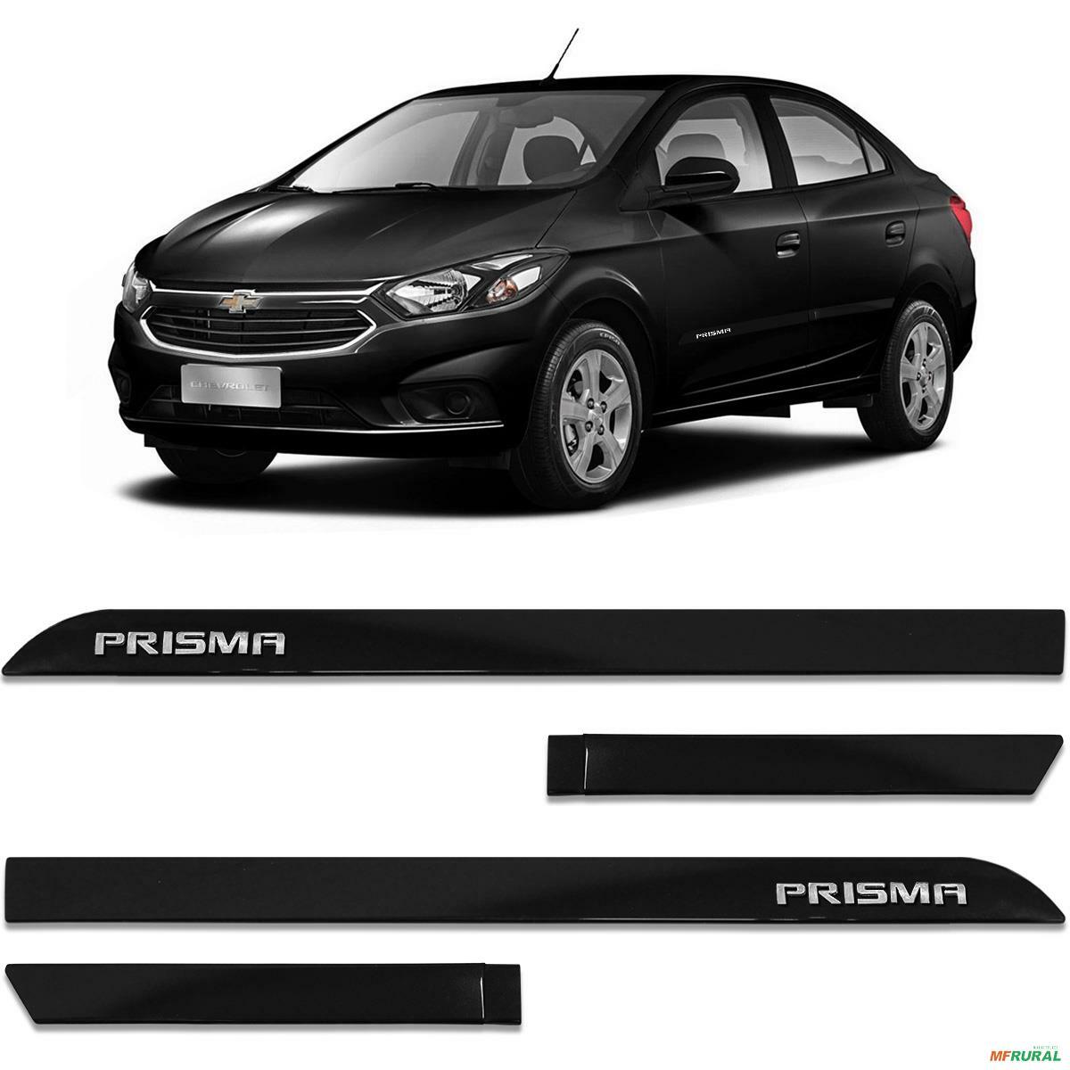 Friso Lateral Prisma 2013 A 2019 Preto Global Alto Relevo em 596196