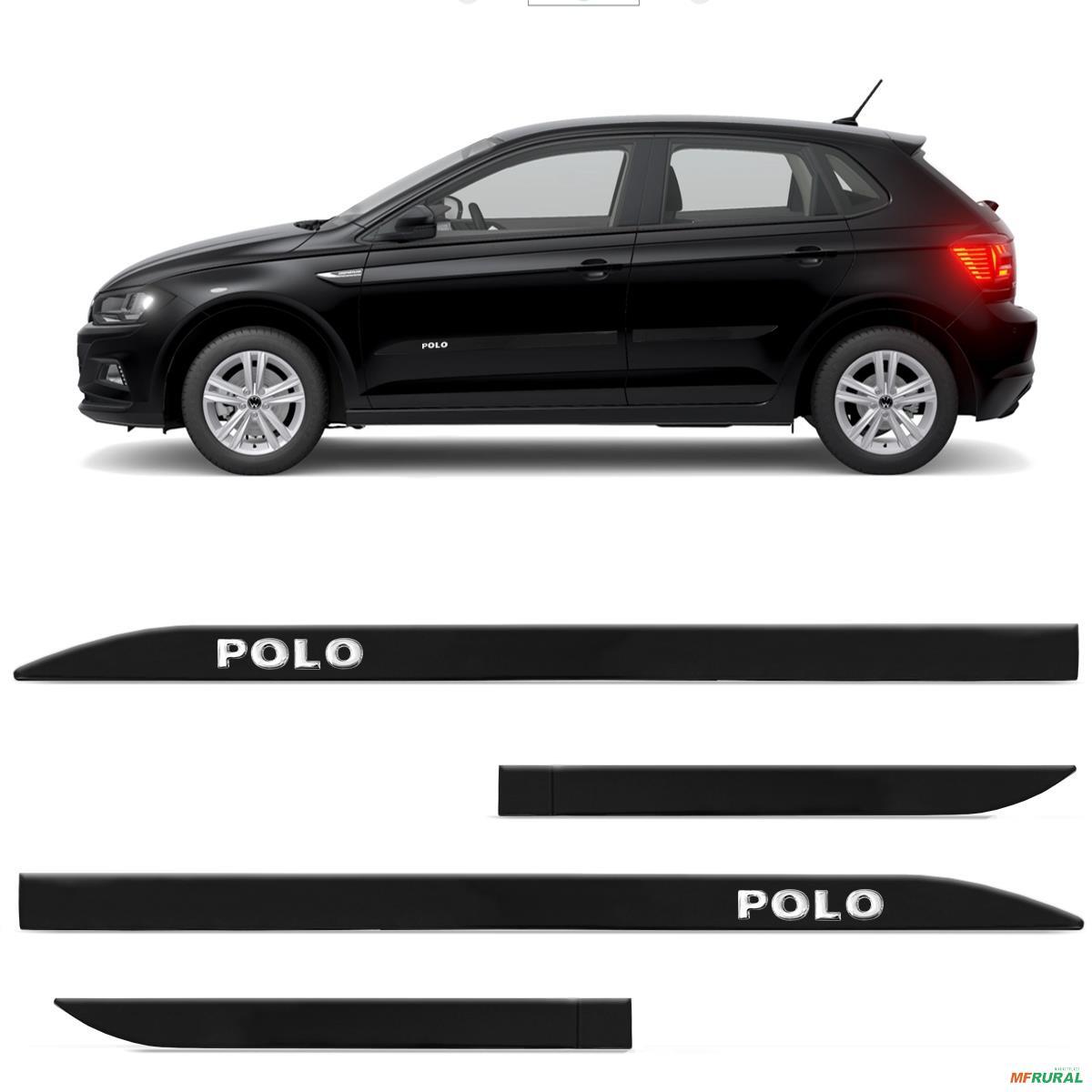 Friso Lateral Polo 2018 A 2023 Preto Ninja Alto Relevo Flash em 597060
