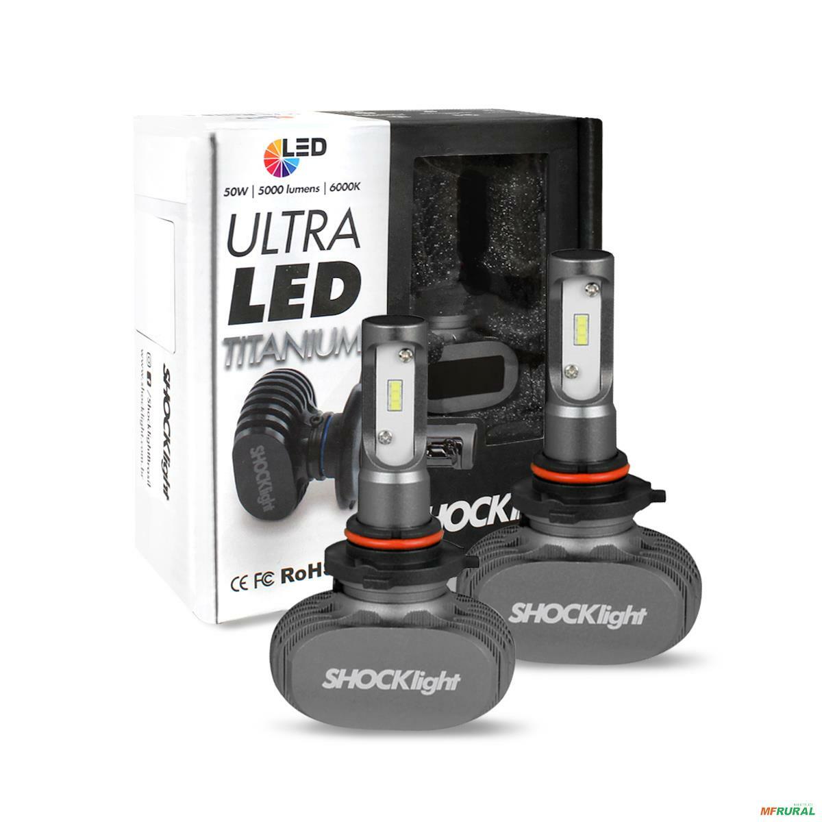 Kit Lâmpadas Ultra Led Hb3 Titanium 6000K Lumens 50W 12V em 598408
