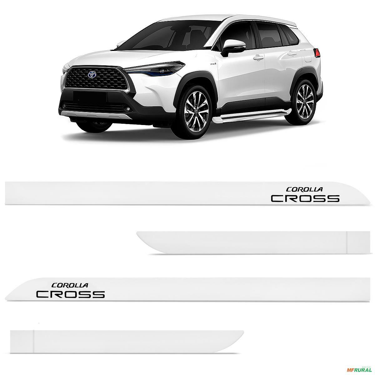 Friso Lateral Toyota Corolla Cross 2021 A 2023 Branco Polar em 598712