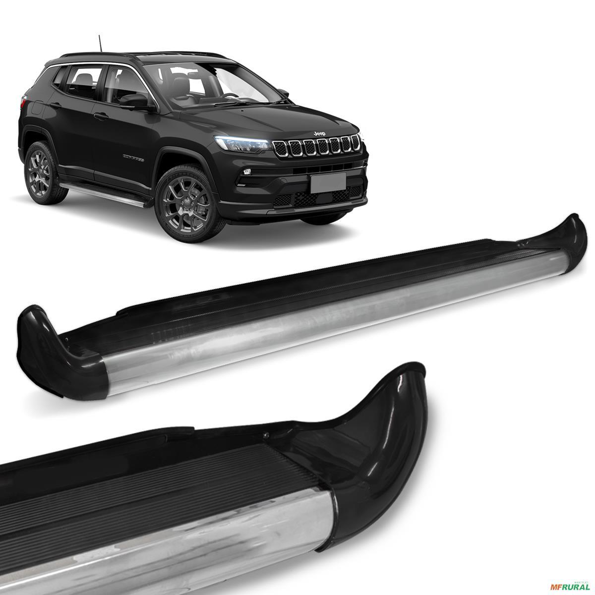 Estribo Lateral Jeep Compass 2017 A 2023 Preto Fosco 601359