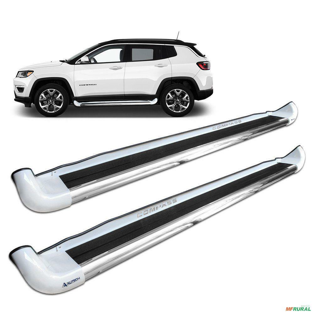 Estribo Lateral Jeep Compass 2017 A 2023 Branco Ambiente Autech 601363