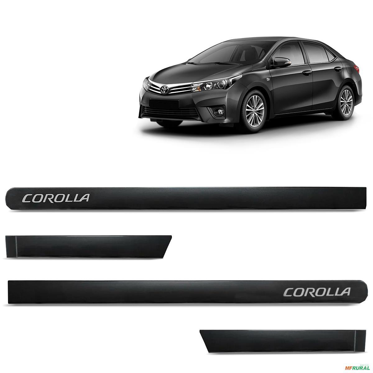 Jogo de Friso Lateral Corolla 2015 A 2023 Cinza Galatico em 602310