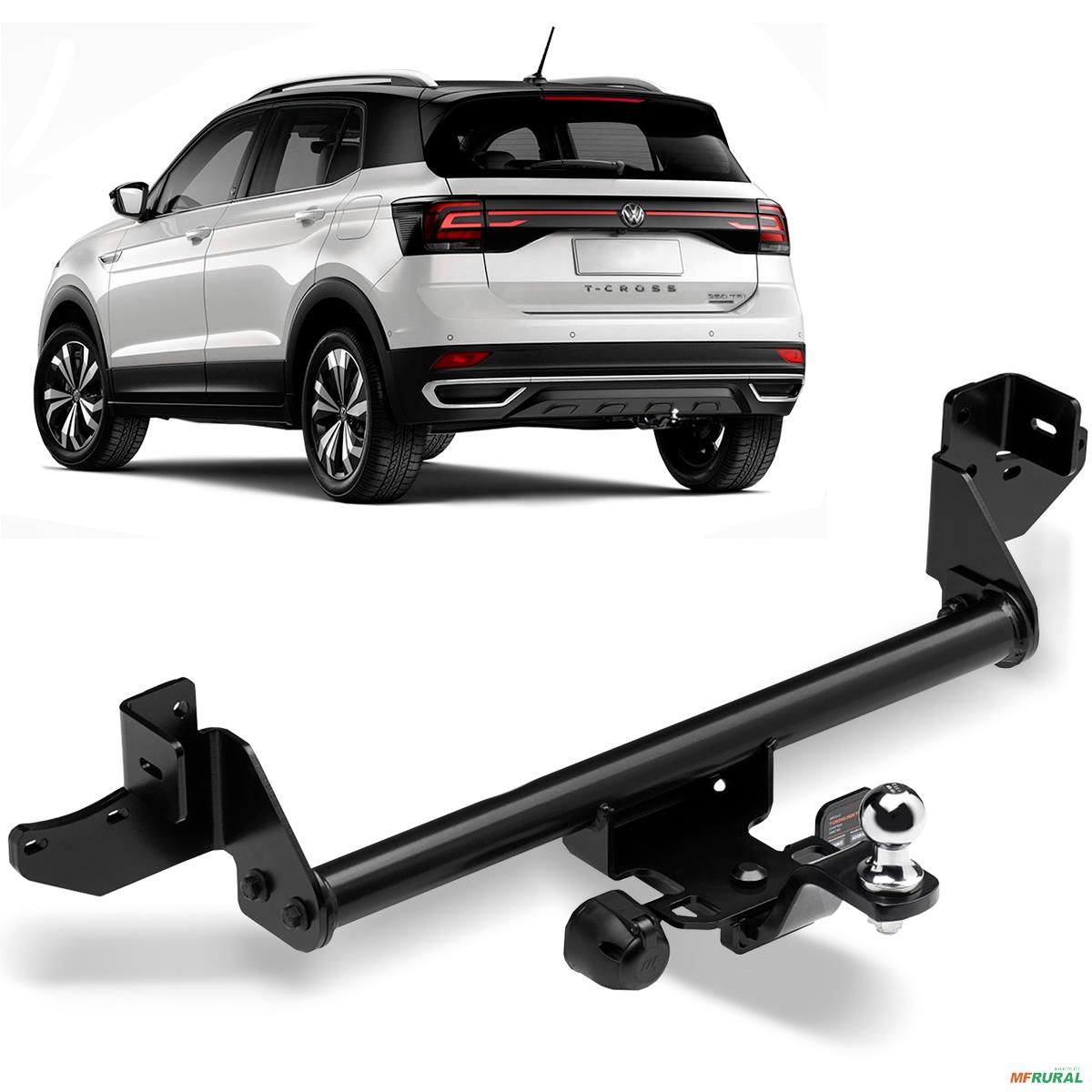 Engate de Reboque T-Cross 2020 A 2023 Removível 750Kg Keko K2 em 607369