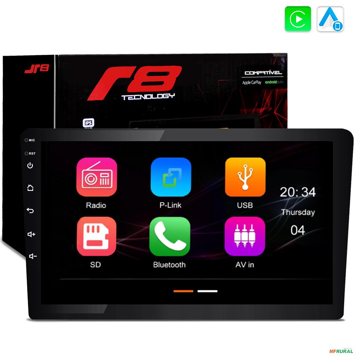 Central Multimídia Mp5 9 Polegadas Apple Carplay Android Auto 611803