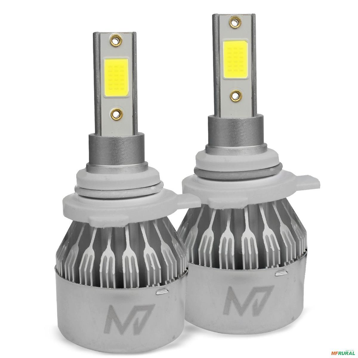 Kit Lâmpadas Led H1 6000K Headlight R8 M7 3200 Lumens 38W em 643017