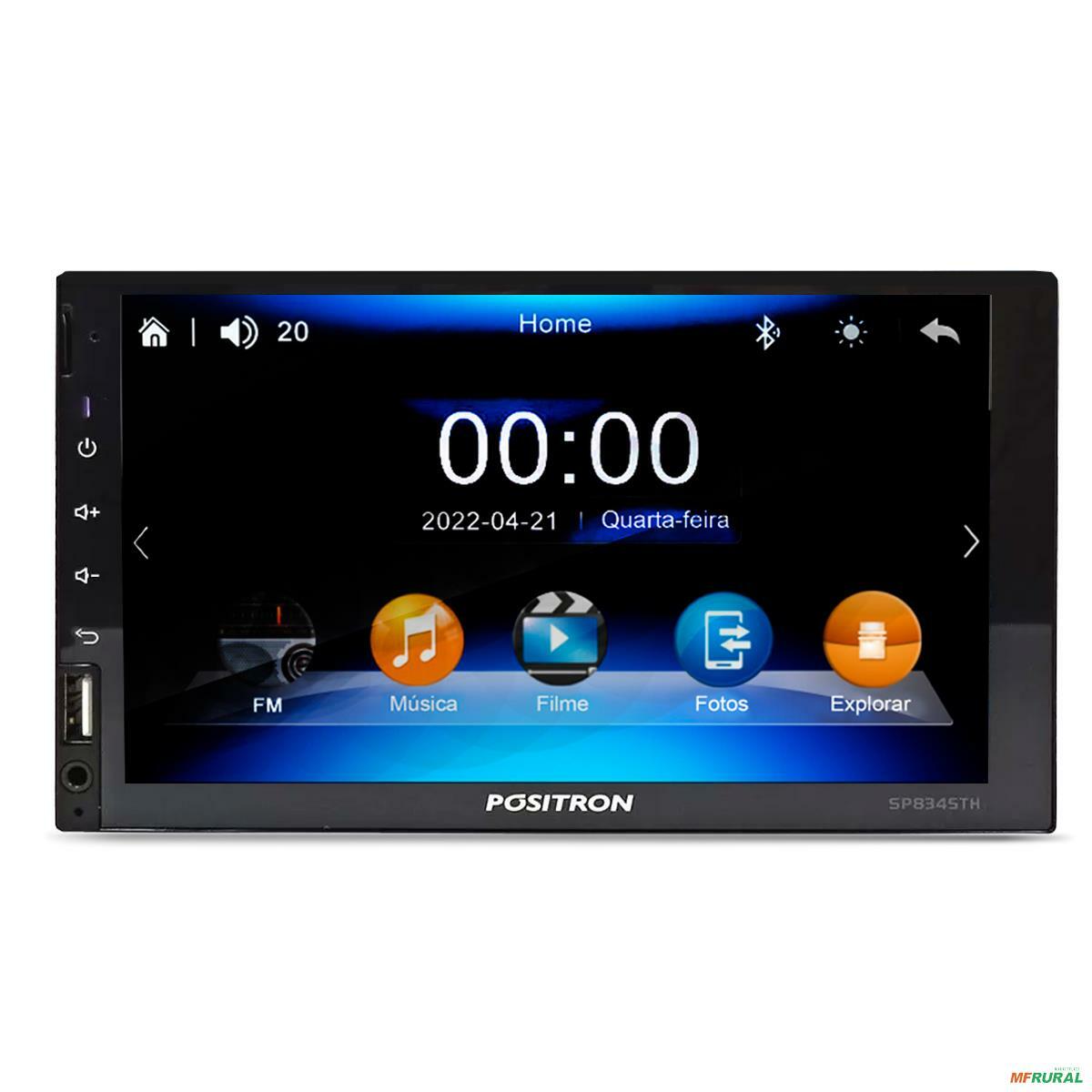 Central Multimidia 2 Din Pósitron Sp8345th Tela 6.95 675083