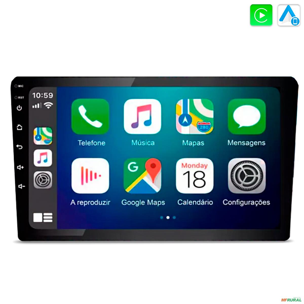 Central Multimídia Mp5 Rs908br Prime Apple Carplay Android Auto 675098