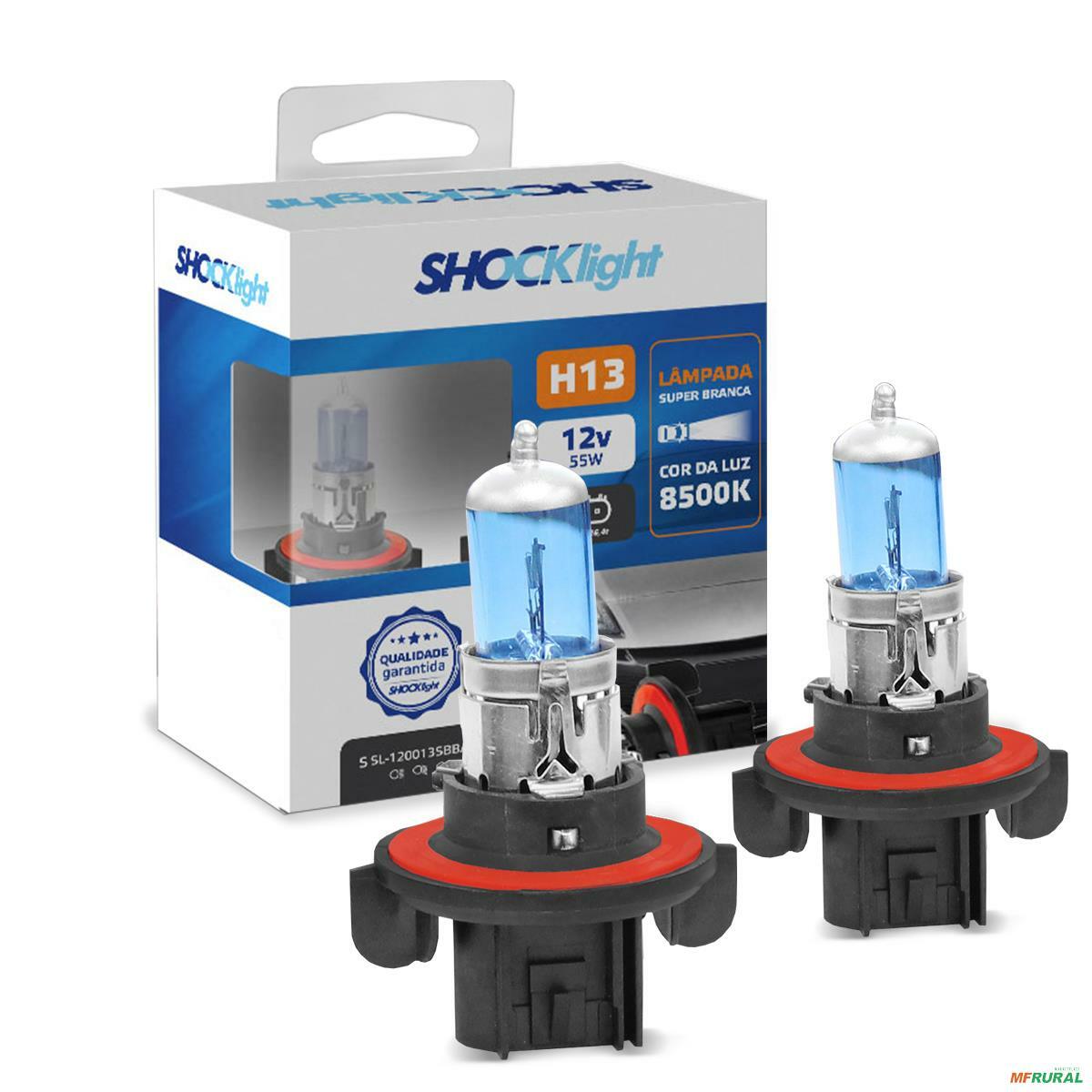 Kit Lâmpadas Halogena Super Branca H13 60/55W P26,4T 8500K 675160