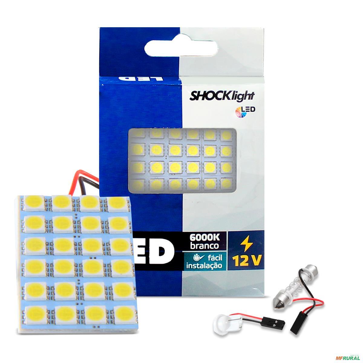 Placa de Led Pcb T10 24 Led 6000K Smd 5050 12V Com Canbus 675179