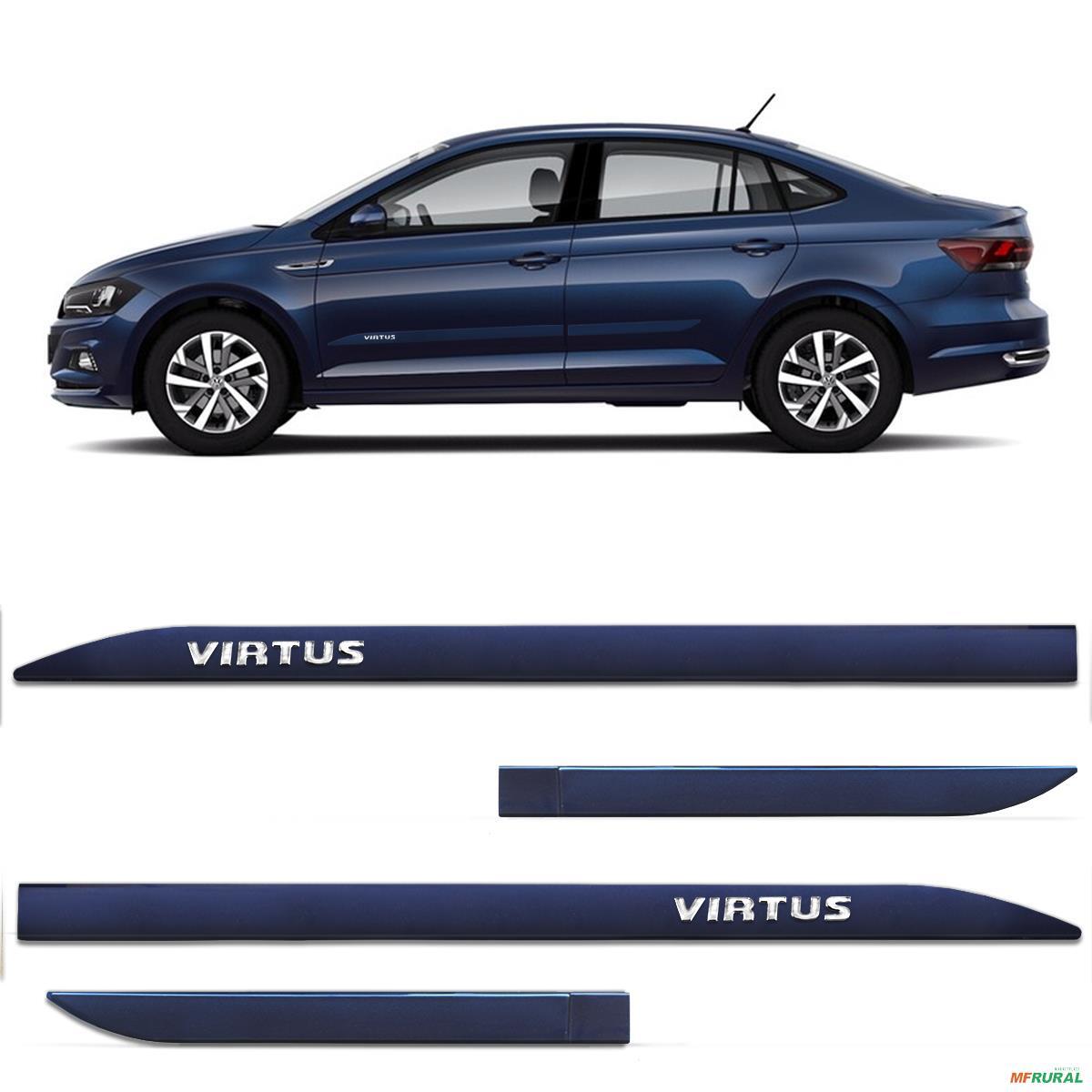 Friso Lateral Virtus 2018 A 2023 Azul Night Alto Relevo Flash em 731539