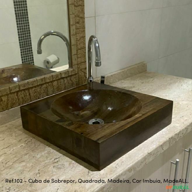 Cuba de Madeira P Lavabo, Banheiro. em Balneário Camboriú SC à 676179