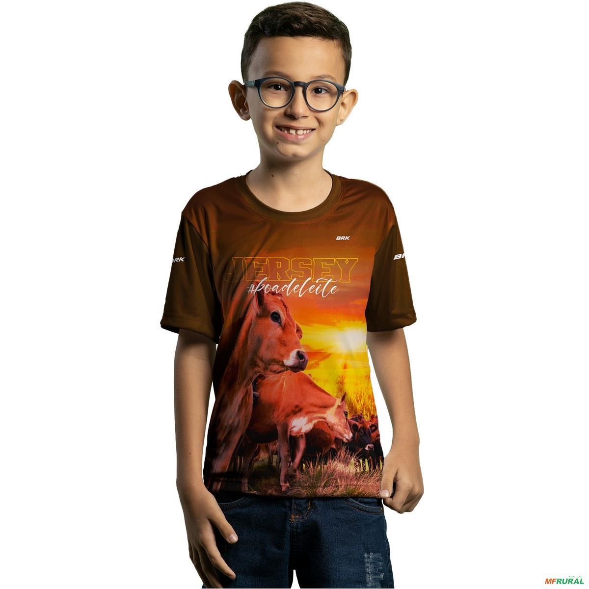 Camiseta Agro Brk Vaca Jersey Com Uv50 - Gênero: Infantil 682021