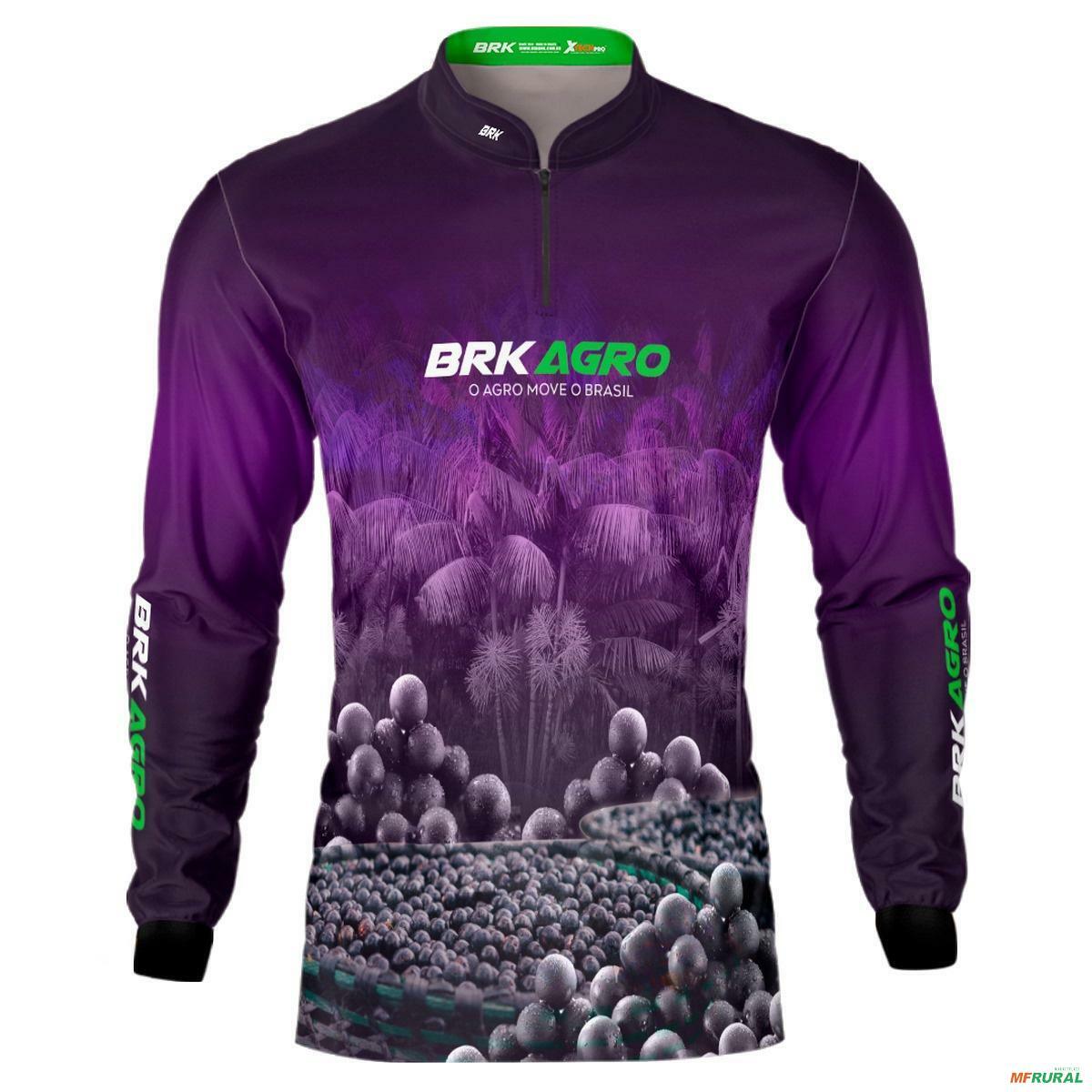 Camisa Agro Brk Cultivo Frutas Açaí Com Proteção Uv50 + - 792216
