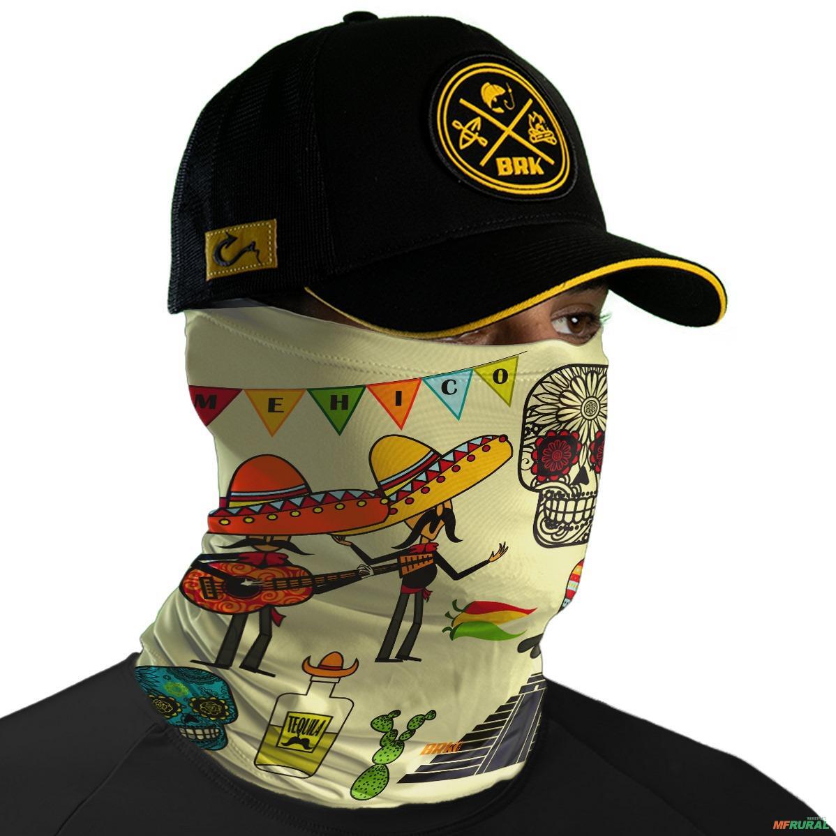 Bandana Balaclava Tubeneck Brk Cultura Mexicana Com Uv50+ em 793862