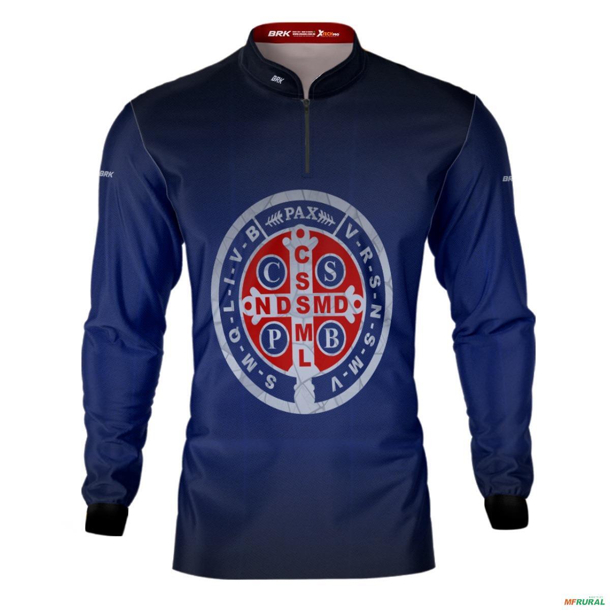 Camisa Brk Agro Azul São Bento Com Proteção Uv50+ - Gênero: 813169