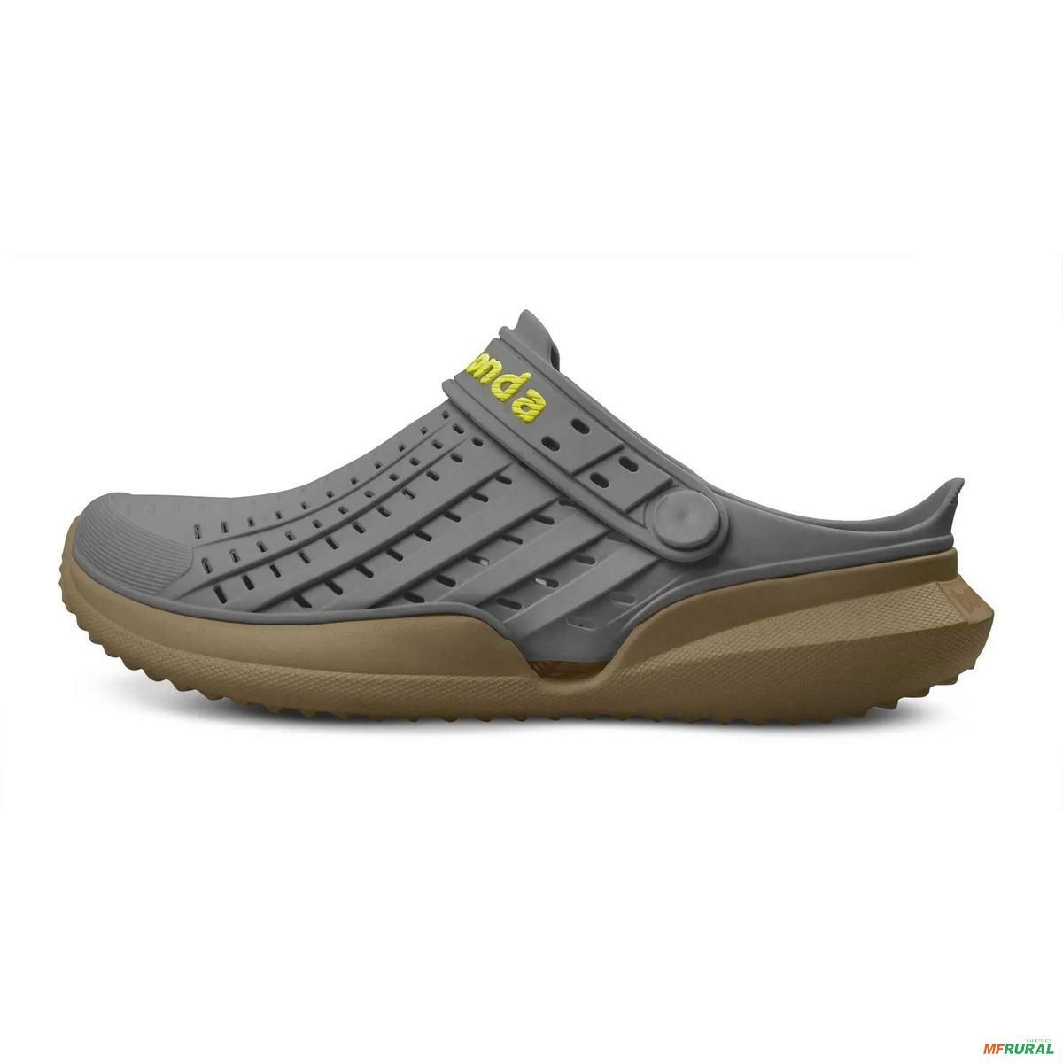 Sandália Masculina Boaonda Flow Discovery Cinza Crepe - 815671