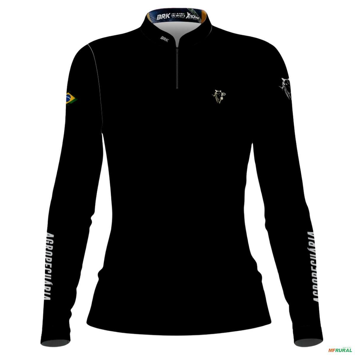 Camisa Feminina Agro Brk Agropecuária V2 Com Proteção Solar 853710