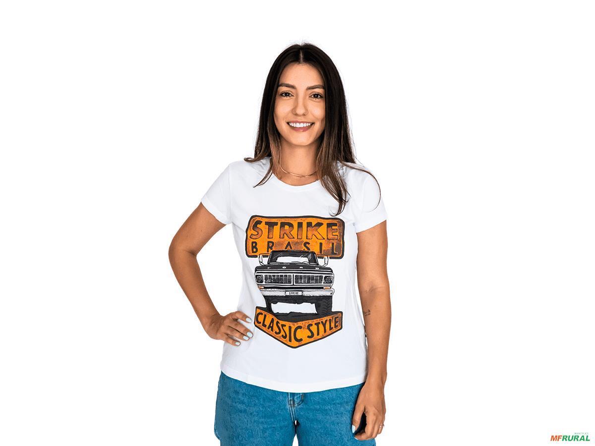 Camiseta Stk® - F100 Placa Laranja | Branca Fem em Ponta Porã MS 698255