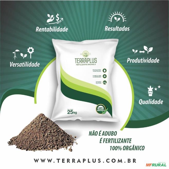 Fertilizante Orgânico Terraplus - Tonelada - Adubo 100% Orgânico 685891