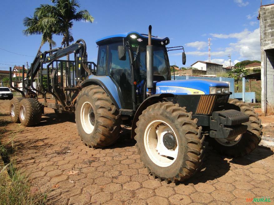 Trator New Holland 8030 Ano 2021 Cabinado + Auto Carregável em 796666