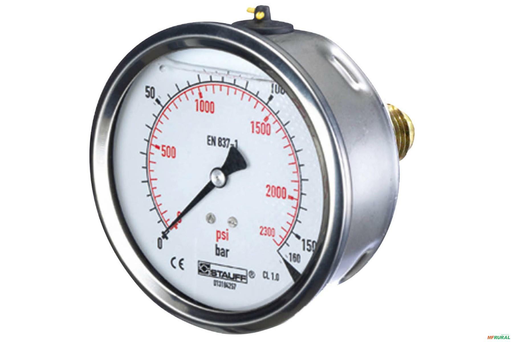 Manometro Horizontal (Axial - Painel) D63 0-315 Bar 1/4Bsp - 842110
