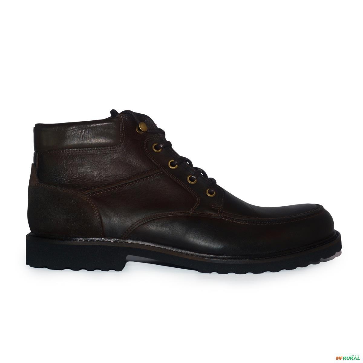 Coturno Masculino Garotti Conforto em Couro bz 60 Café - 813670