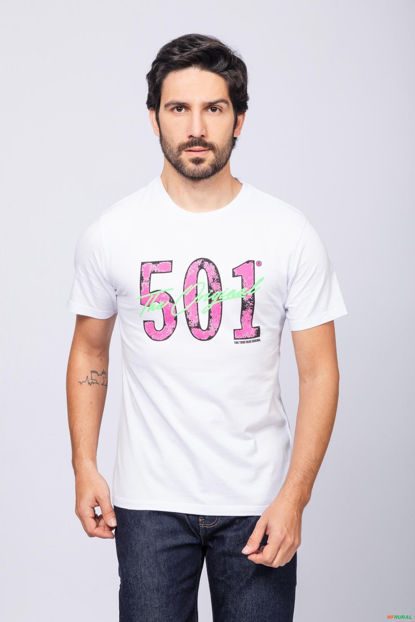 Camiseta Levi's Graphic Set-In Neck - Cor: White Tamanho: M em 813865