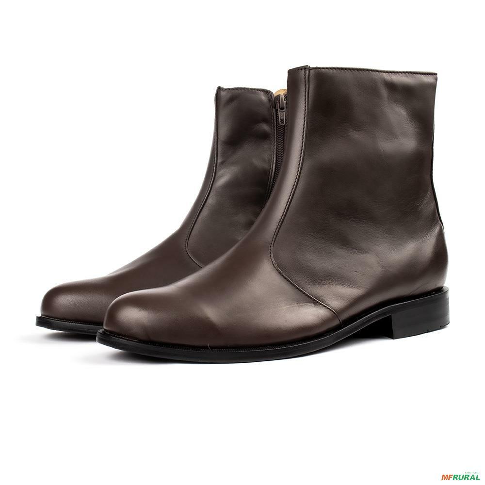 Botina Masculina Social Garotti Couro Pelica Café - 2192 - Cor: 814119