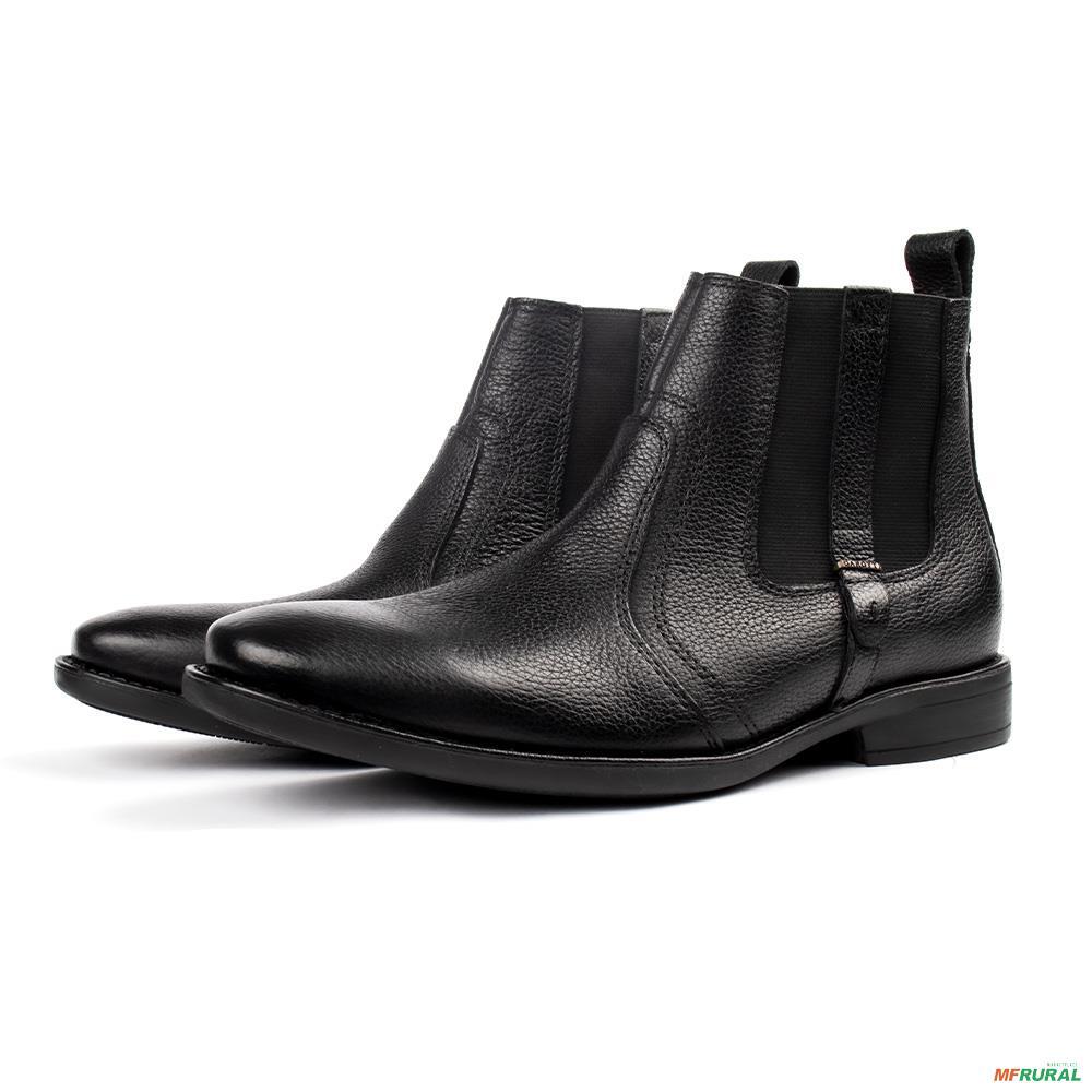 Botina Masculina Garotti Conforto em Couro Floater Preto - 2181 814270