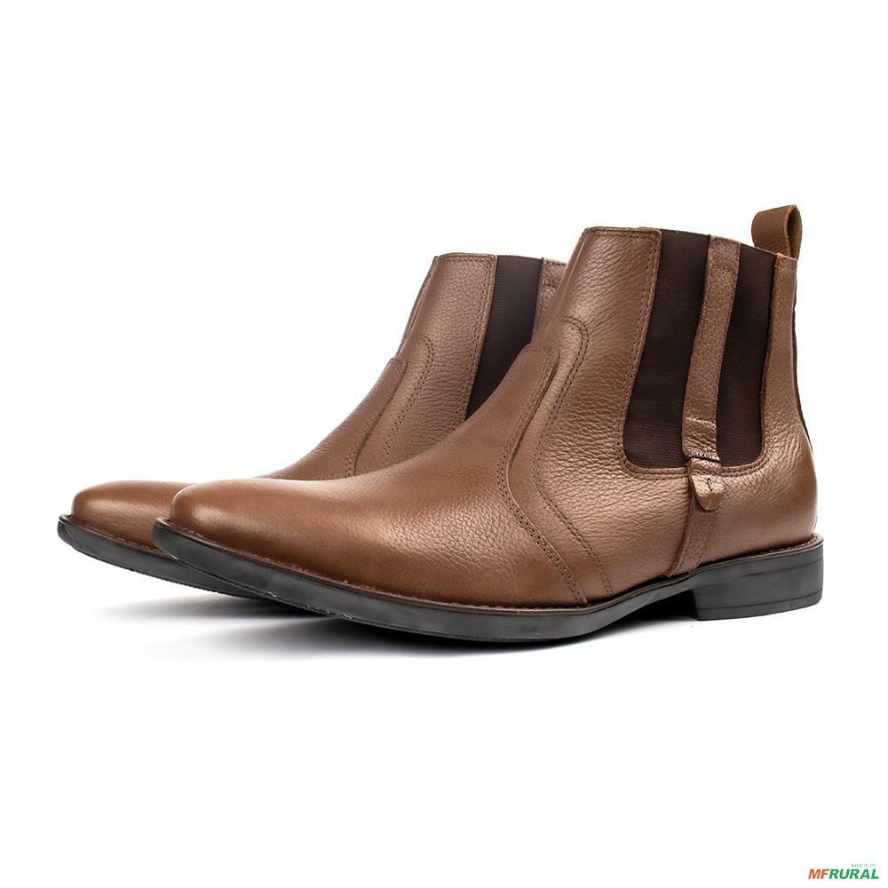 Botina Masculina Garotti Conforto em Couro Floater Conhaque - 814275
