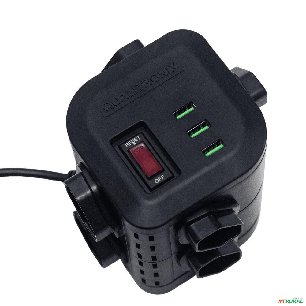 Filtro de Linha Torre 8 Tomadas + 3 Usb Bivolt Qualitronix em 817134