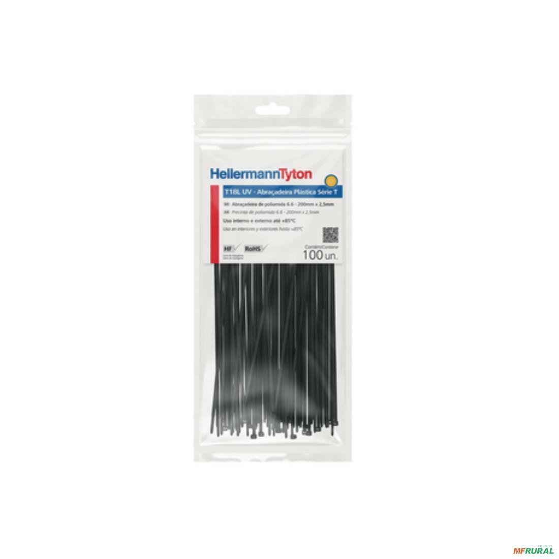 Abraçadeira Nylon 200X2,5 Preto C/100 un T18l em Arapongas PR à 817625