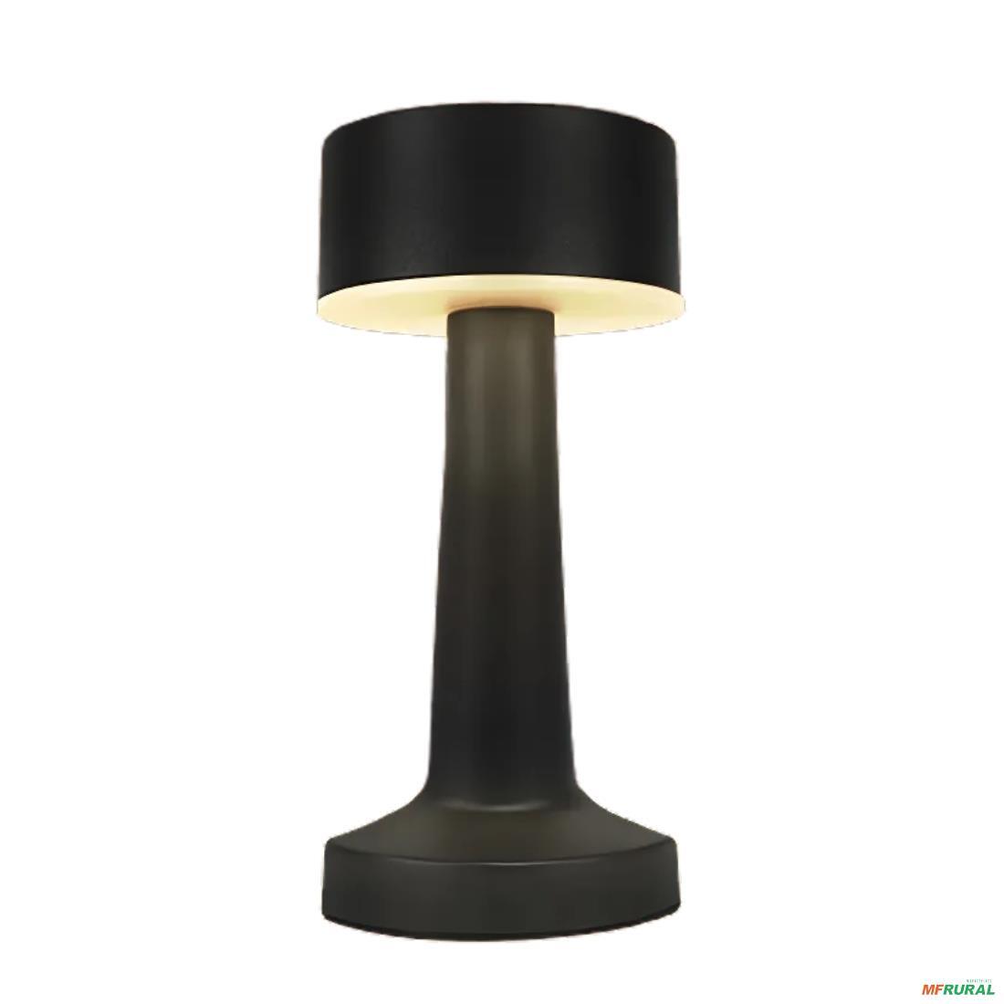 Luminaria Led de Mesa Jimp Touch Recarregavel Usb Preto 825263