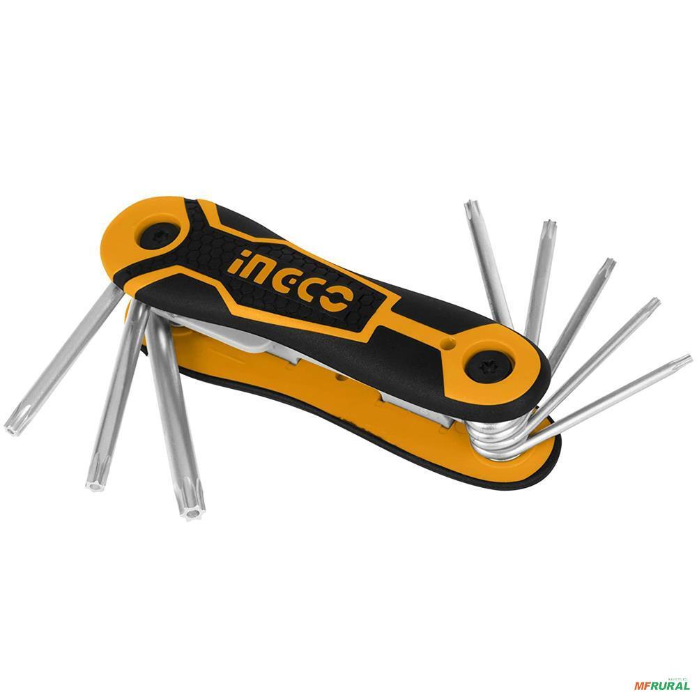 Jogo Chave Torx Canivete 8 Pecas T9 A T40 (Hhk14083) em 490645