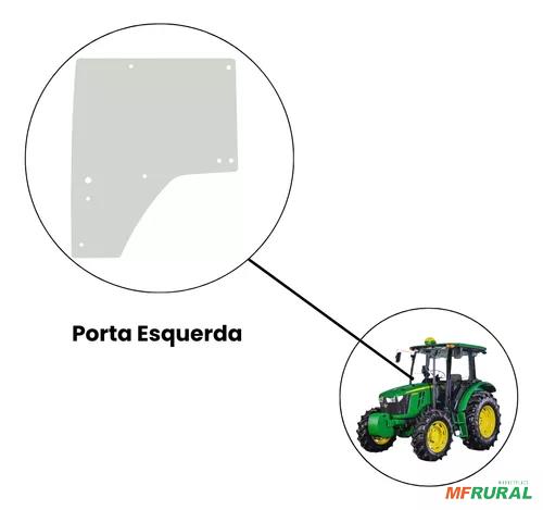 Vidro da Porta Esquerda Trator John Deere 7715 em Bauru SP à 814810