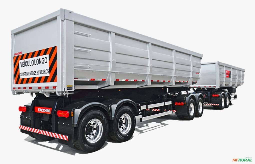 Semi Reboque Rodocaçamba Basculante 35M + 35M em Aço Inox 23/24 815219