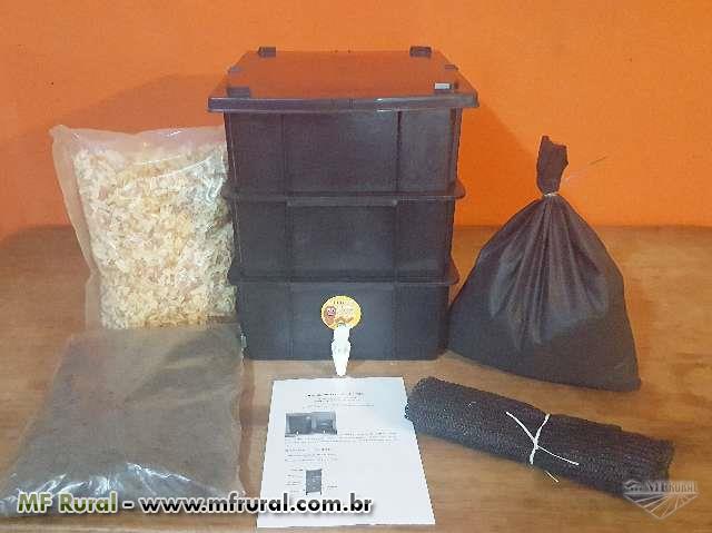 Composteira Domestica Completa Com Minhoca Californiana em Salto 99526